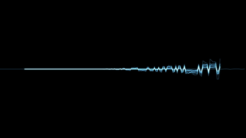 seamless loop futuristic sound wave diagram Stock Footage Video (100% ...
