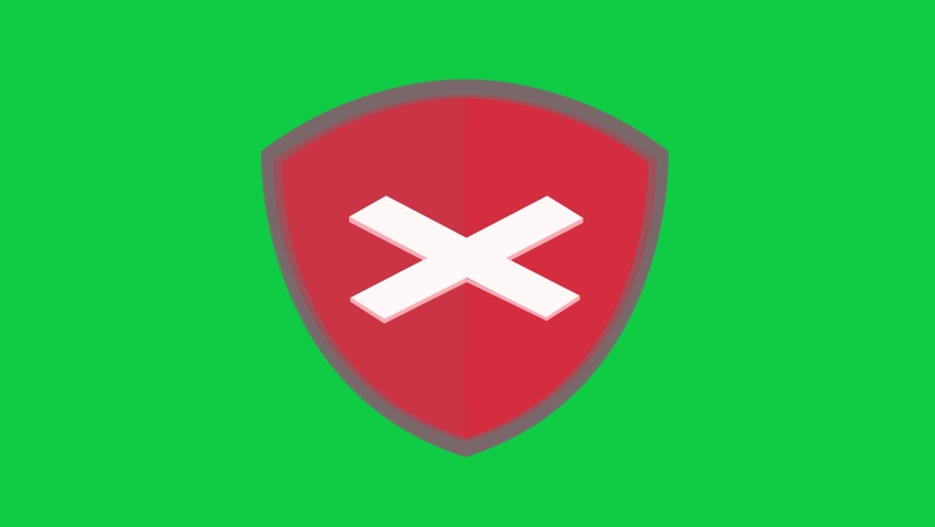 No Protection Animated Icon On Stock Footage Video (100% Royalty-free ...