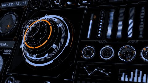 4k Animation Ui User Interface World Stock Footage Video (100% Royalty ...