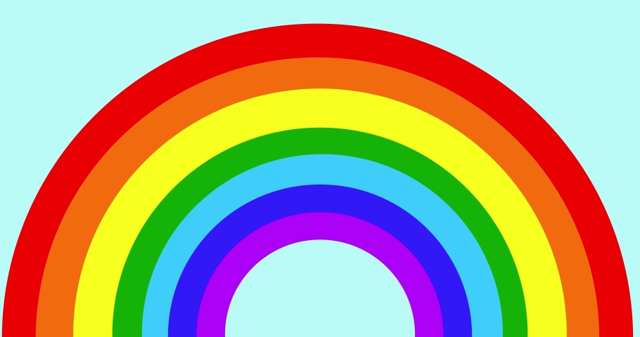 rainbow appearing green screen video Stock Footage Video (100% Royalty ...