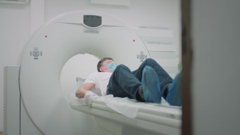 doctor makes mri scan patient clinic Stock Footage Video (100% Royalty ...