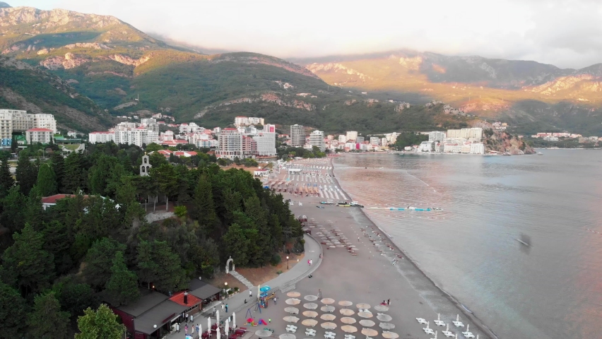Sunset over the Mediterranean Sea in Montenegro image - Free stock ...
