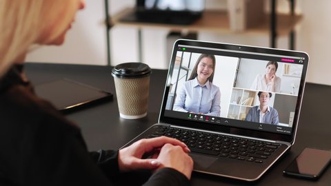 Businesswoman Making Video Call Business Partner Stock Photo (Edit Now ...