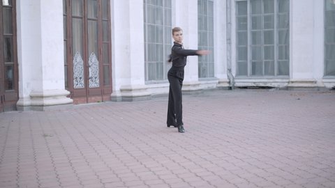 Dancing Man Breakdancing On Roof Top Stock Footage Video (100% Royalty ...