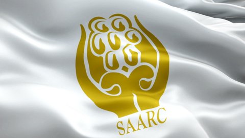Saarc Waving Flag National 3d Saarc Stock Footage Video (100% Royalty ...