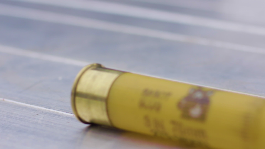 Shotgun Shell Falling Down On Stock Footage Video (100% Royalty-free ...