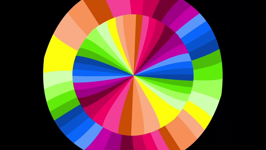 Spectrum psychedelic optical illusion. Abstract rainbow hypnotic ...