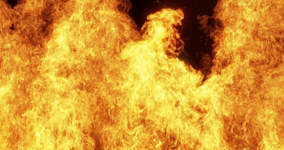 Wall of Fire. Flames and Stock Footage Video (100% Royalty-free ...