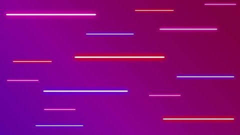 Seamless Loop 2d Animation Glowing Horizontal Stock Footage Video (100% ...