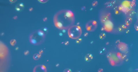 Vfx Overlay Real Colored Soap Bubbles Stock Footage Video (100% Royalty ...