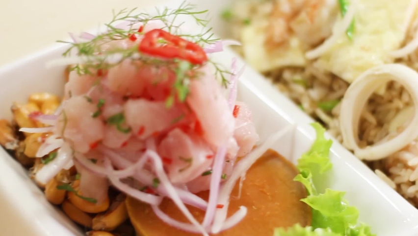 Ceviche Top View Stock Video Footage - 4K and HD Video Clips | Shutterstock