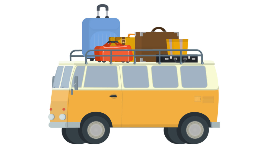 School Bus Happy Children Cartoon Characters Stock Footage Video (100% ...