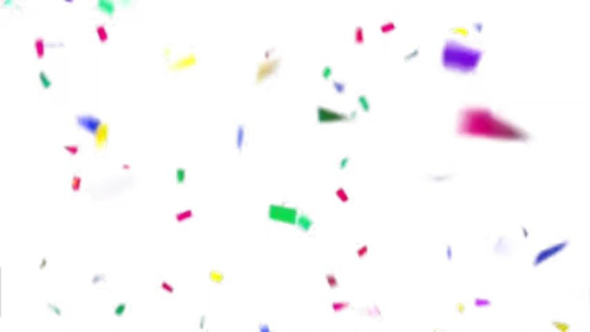 Confetti Transparent Background Stock Video Footage | Royalty Free Confetti Transparent ...