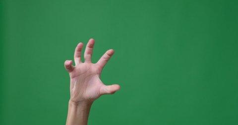 Hand Making Claw Gesture Stock Footage Video (100% Royalty-free ...