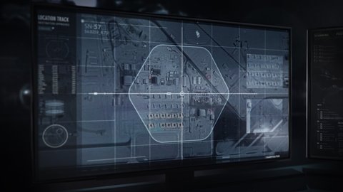 Three Computer Screens Most Modern Spying Stock Footage Video (100% ...