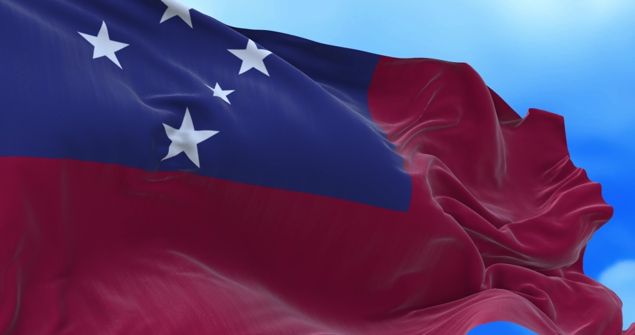 flag samoa beautiful 3d animation alpha: วิดีโอสต็อก (ปลอดค่าลิขสิทธิ์ ...