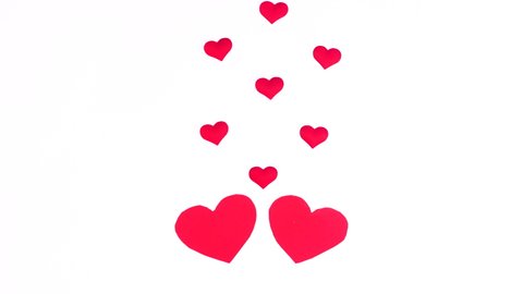Heart Many Hearts Animated Pattern Seamless Stock Footage Video (100% ...