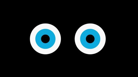 Two Eyes Emoji Mysterious Funny Eyes Stock Vector (Royalty Free ...