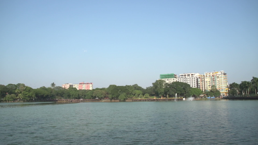 Kandawgyi Lake landscape in Yangon image - Free stock photo - Public ...