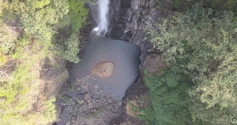 Quiet Lagoon Mainapi Waterfall Netravali Wildlife Stock Footage Video ...