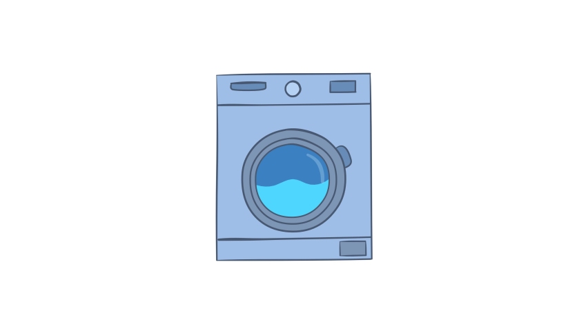washing machine animated line icon design Stock Footage Video (100% ...