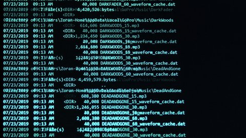 Typing Blue Source Code Computer Program Stock Footage Video (100% ...