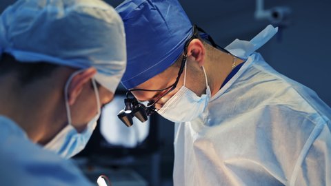 Neurosurgeons Doing Operation Professional Surgeons Medical Stock ...