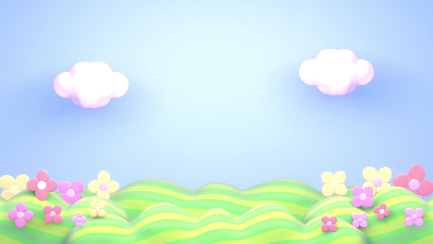 motion template paper flowers animated cartoon Stock Footage Video (100 ...