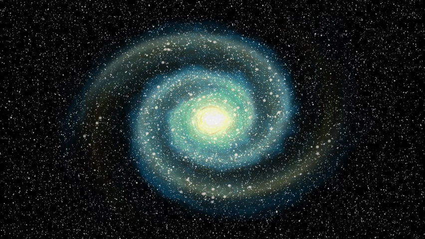 Spiral Galaxy with Starsing Inside Stock Footage Video (100% Royalty ...