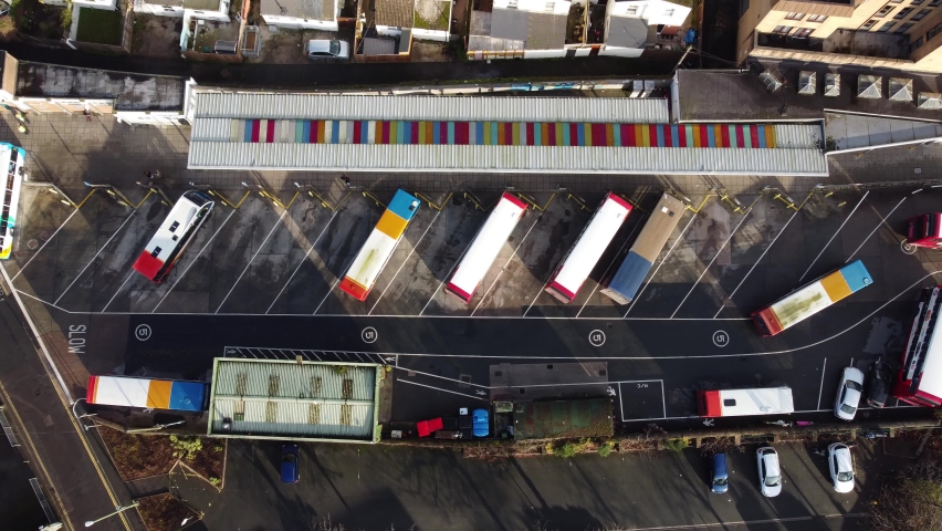 Bus Station Top View Stock Video Footage - 4K and HD Video Clips ...