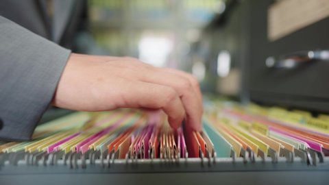 Manager Searching Documents Office Stock Footage Video (100% Royalty ...