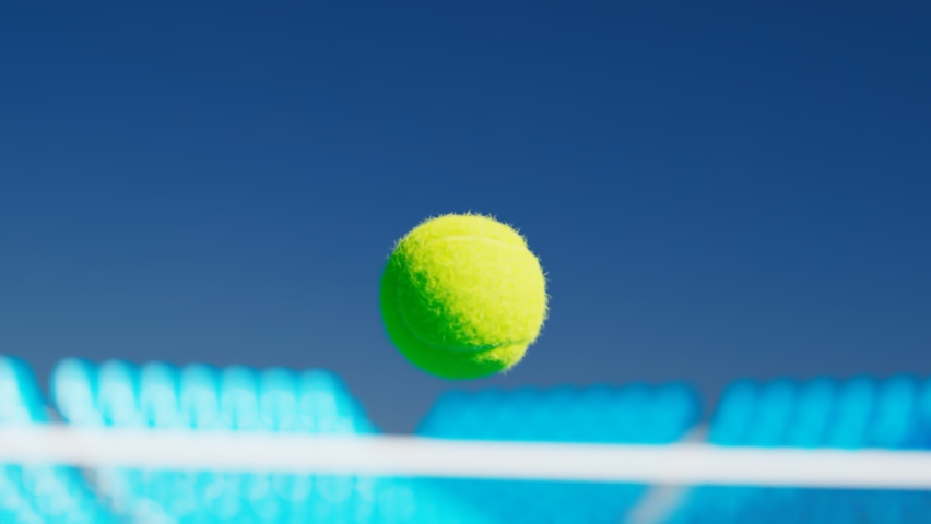 Slow-motion Animation of a Tennis Stock Footage Video (100% Royalty ...