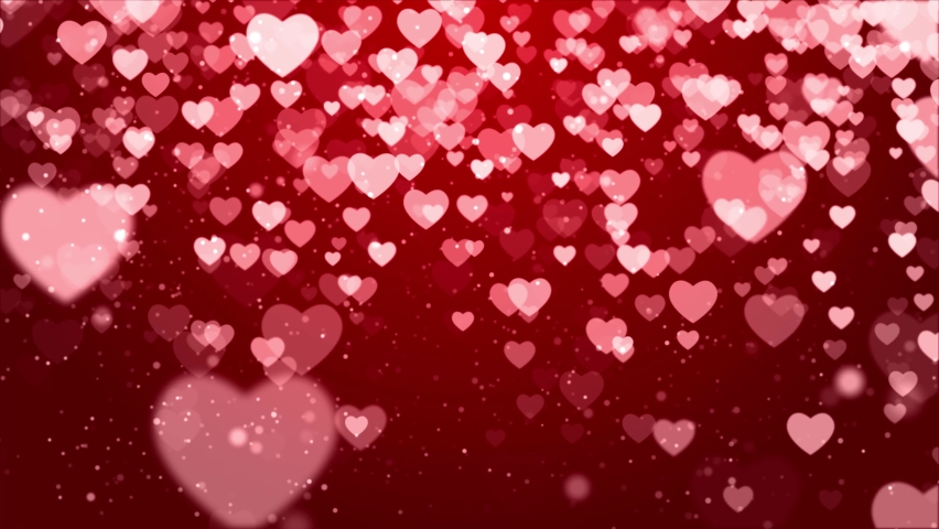 Heart Background with Heart Particle Stock Footage Video (100% Royalty ...