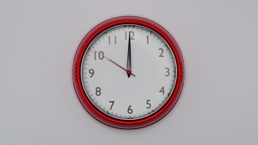 The Time is 12.00 am Stock Footage Video (100% Royalty-free) 1066720273 ...