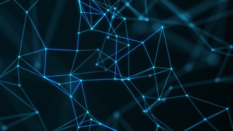 digital blue background dots lines big Stock Footage Video (100% ...