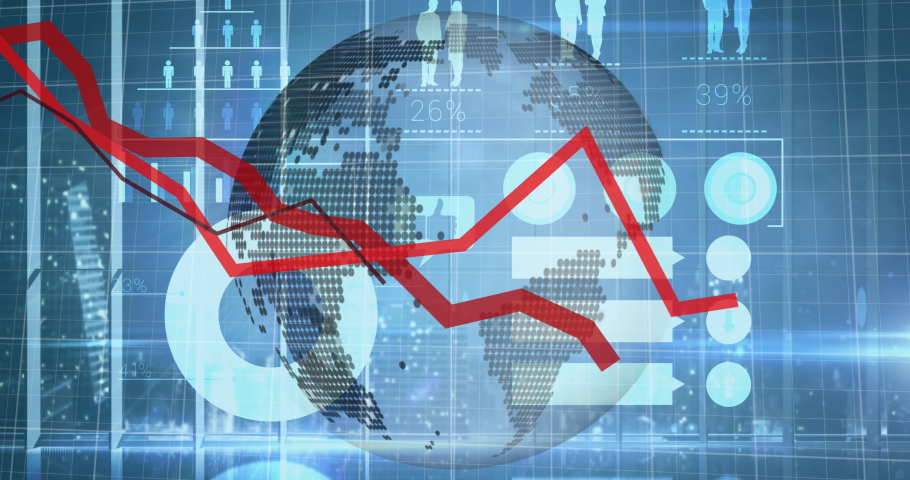 Animation of Graphs with Data Stock Footage Video (100% Royalty-free ...
