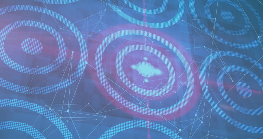 animation colourful qr codes floating graphs Stock Footage Video (100% ...