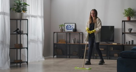 Back View Asian Woman Stretching Body Stock Footage Video (100% Royalty ...