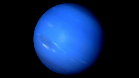 Planet Neptune Beautiful 3d Animation Planet Stock Footage Video (100% ...