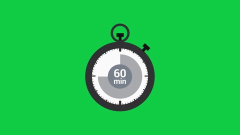 Stopwatch Flat Animated Icon 4k Animated Stock Footage Video (100% ...