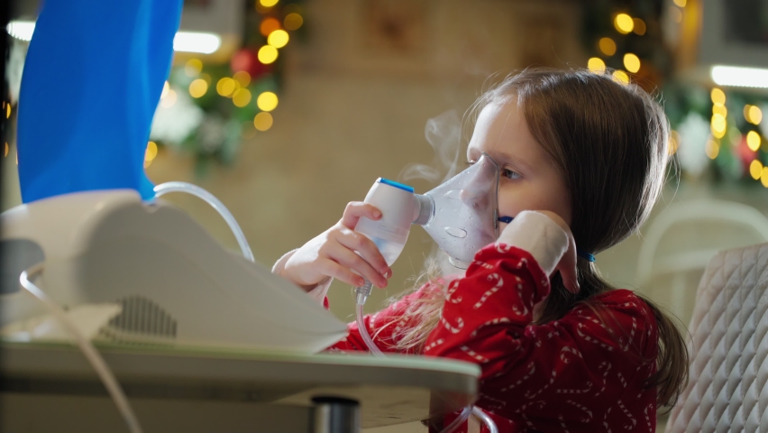 Teenage Girl Breathes in an Stock Footage Video (100% Royalty-free ...