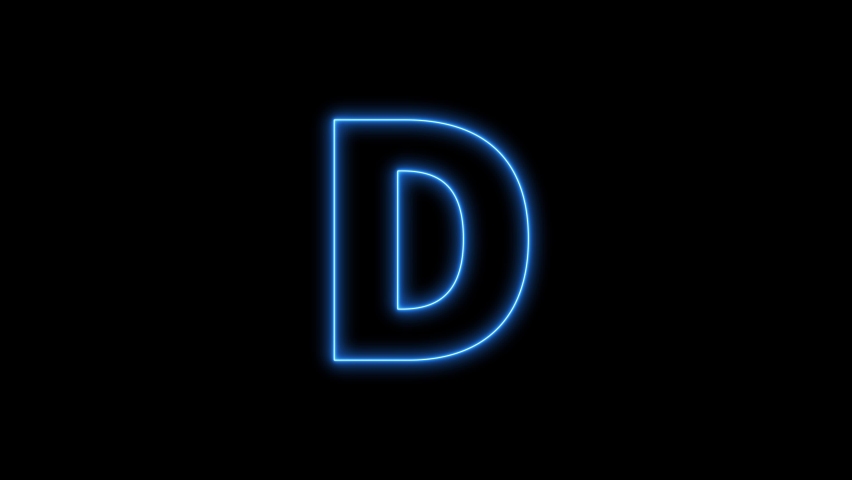 rotating roman letter “d” animated icon Stock Footage Video (100% ...