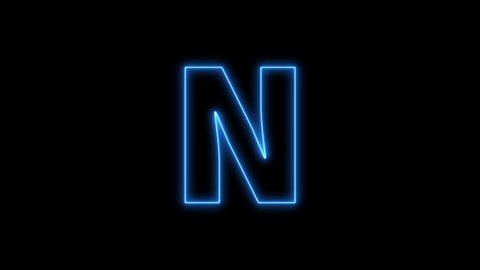 33 Neon blue letter n Stock Video Footage - 4K and HD Video Clips ...