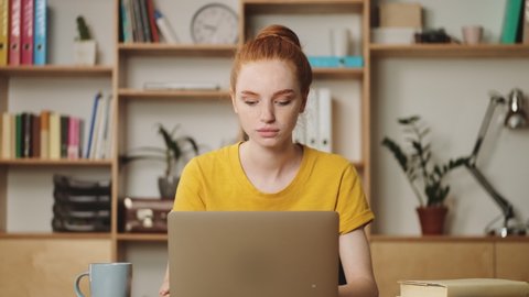 Calm Woman Relaxing Meditating Laptop No Stock Photo (Edit Now) 790043194