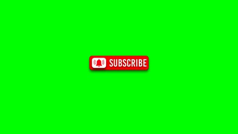 Subscribe Text Icon Animated On Green Stock Footage Video (100% Royalty ...
