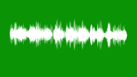 Sound Waves Motion Graphics Green Screen Stock Footage Video (100% ...
