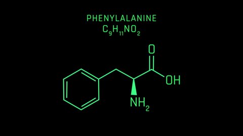 Modafinil Molecular Structure Symbol Neon Animation Stock Footage Video ...