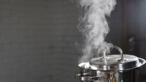 Steam Vapour Clouds Rising Boiling Water Stock Footage Video (100% ...