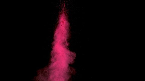 Crimson Impact Animation Powder Explosion On Stock Footage Video (100% ...