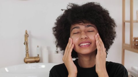 African american woman washing hair Stock Video Footage - 4K and HD ...